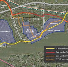 Docklands Light Railway extension to Dagenham Dock and Barki