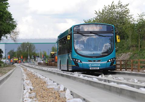 Luton-Dunstable Busway reaches landmark