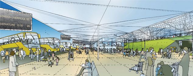 Stansted Airport bus and coach interchange, Essex