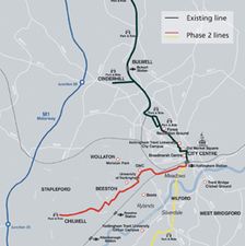 Nottingham Express Transit phase 2, Nottinghamshire