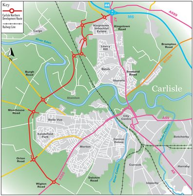Carlisle Northern Development Route, Cumbria