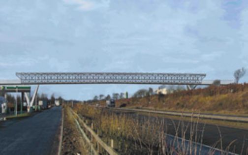 M8 Harthill footbridge, North Lanarkshire
