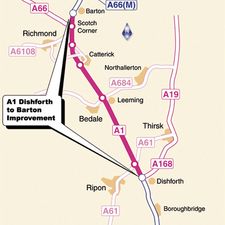A1 Dishforth to Barton upgrade, North Yorkshire