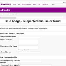 Croydon makes it easier to report Blue Badge fraud online