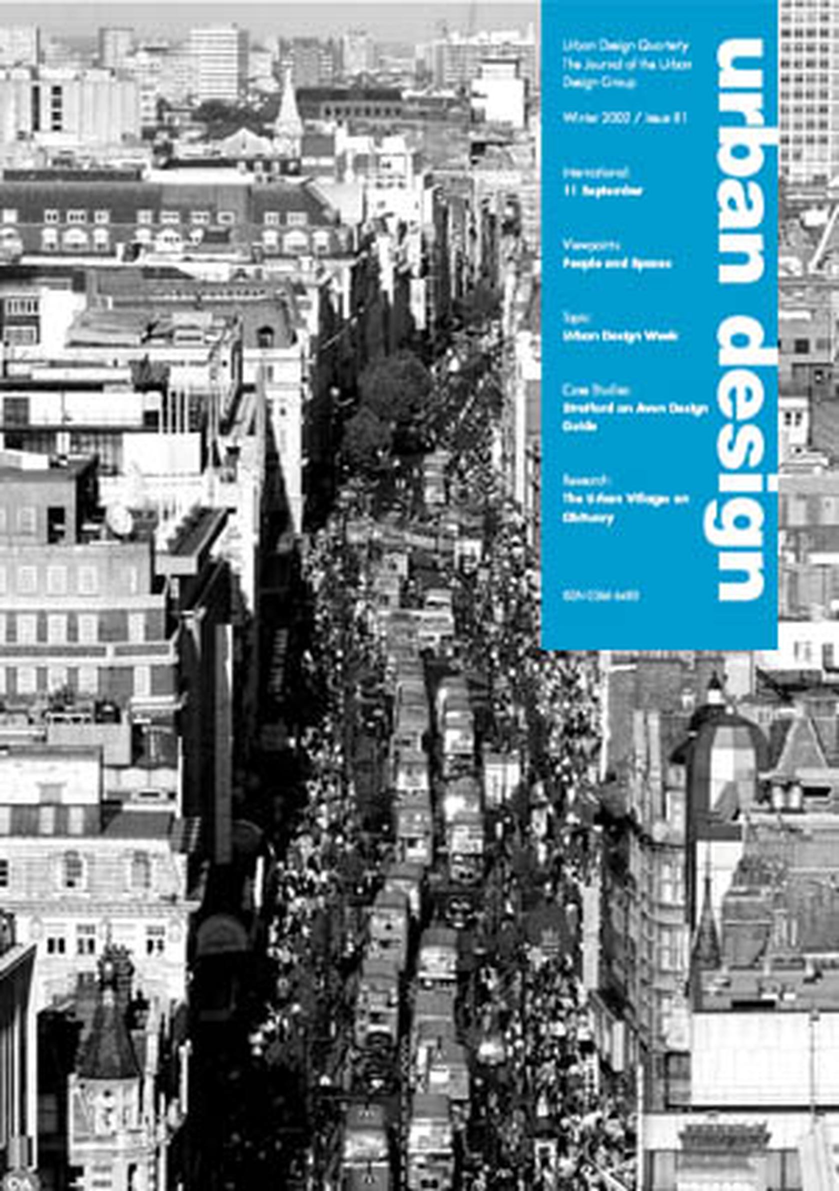 Urban Design (Quarterly) Issue 81: Winter 2002: Urban desig