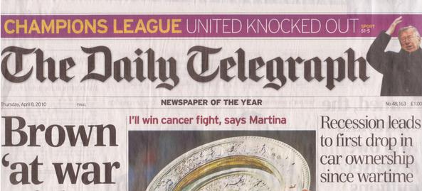 Telegraph highlights historic peacetime decline in car numbe