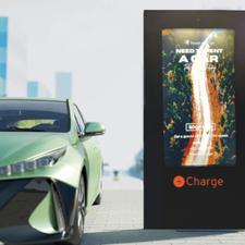 Big screen EV charger offers advertising opportunities