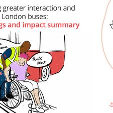 Bus drivers - passenger interaction improves after sign tria