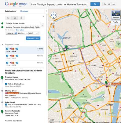 Google adds real-time public transport data to map function
